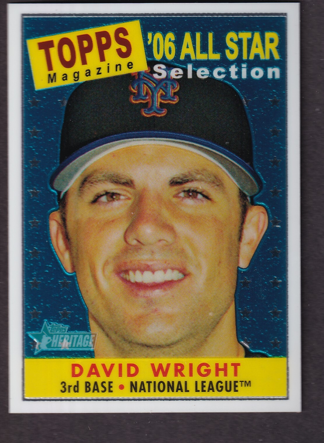 David Wright 2007 Topps Chrome Heritage A/S Card #109 NY Mets /1958 | eBay