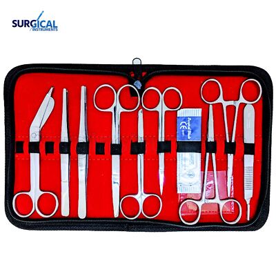 10 pcs Student Minor Surgery Kit Set Surgical Instruments Stainless ...