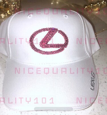 Lexus Bling 3D Logo Hat Cap Made With Swarovski Crystals White ...