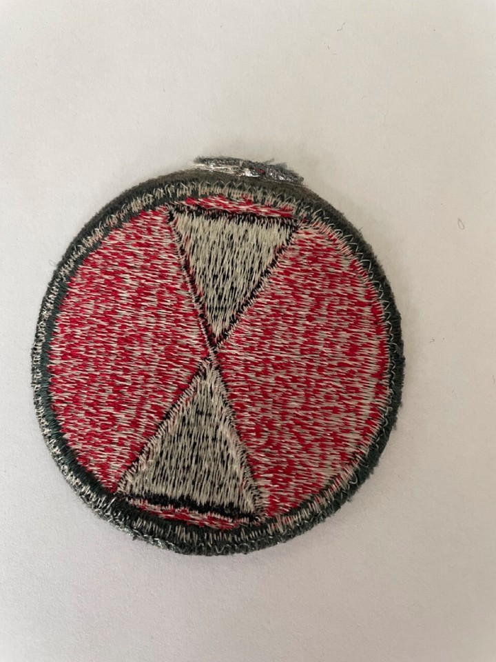 7th Division Army Patch World War II WW2, no glow, cut edge | eBay