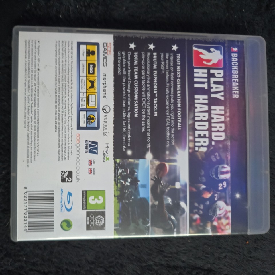 Backbreaker PS3 - Used - Good Condition | eBay