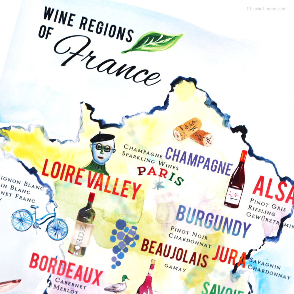 French Wine Map Wine Regions Of France Map New