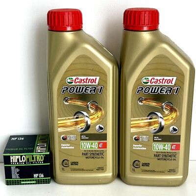 Suzuki GN250 1985-1997 Service Kit (Castrol Oil And HiFlo Oil Filter ...