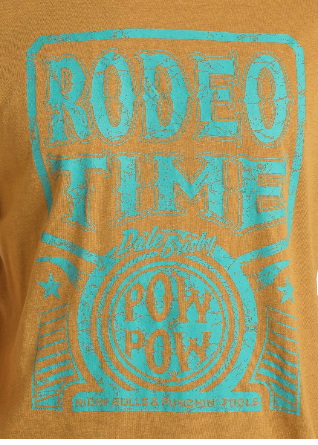 Rock and Roll Cowboy Mens Dale Brisby Mustard Rodeo Time Tee | eBay