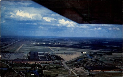 Willow Run Airport Ypsilanti Michigan Kaiser-Frazer Plant Aerial ...