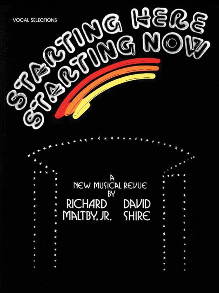 Starting Here Starting Now Sheet Music Piano Vocal Selections Book ...
