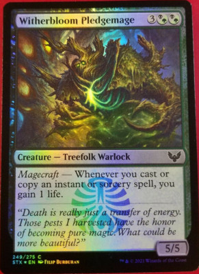 MTG Magic Strixhaven School of Mages Witherbloom Pledgemage Creature ...