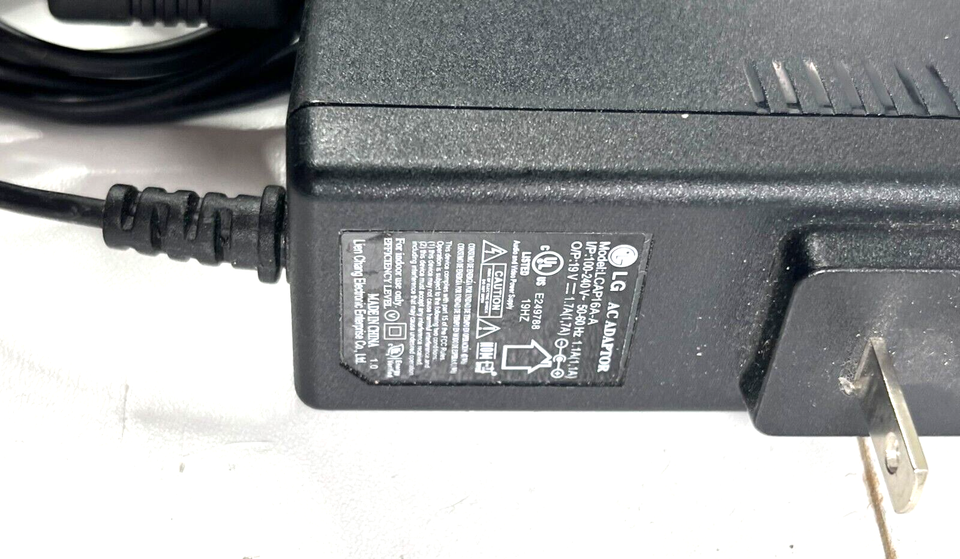 LG LCAP16A-A AC Switching Adapter 19V 1.7A Plug-in Power Supply 32W OEM ...