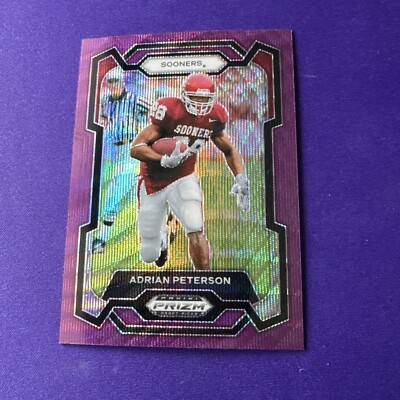 2024 Panini Prizm Draft Picks Adrian Peterson Purple Wave Prizm #82 ...