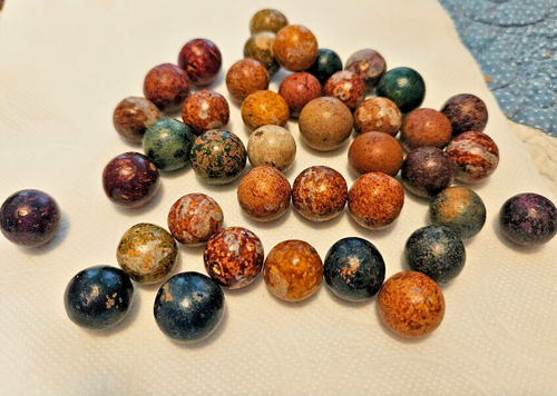 FORTY Assorted Colors Bennington Clay Marbles-All in GREAT Condition | eBay