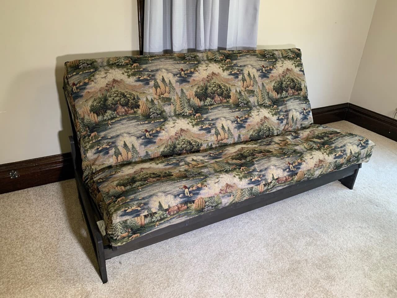 Futon Cover Only Fits 6 to 8 Inch Mattress Wild Fisherman Pattern (Full ...