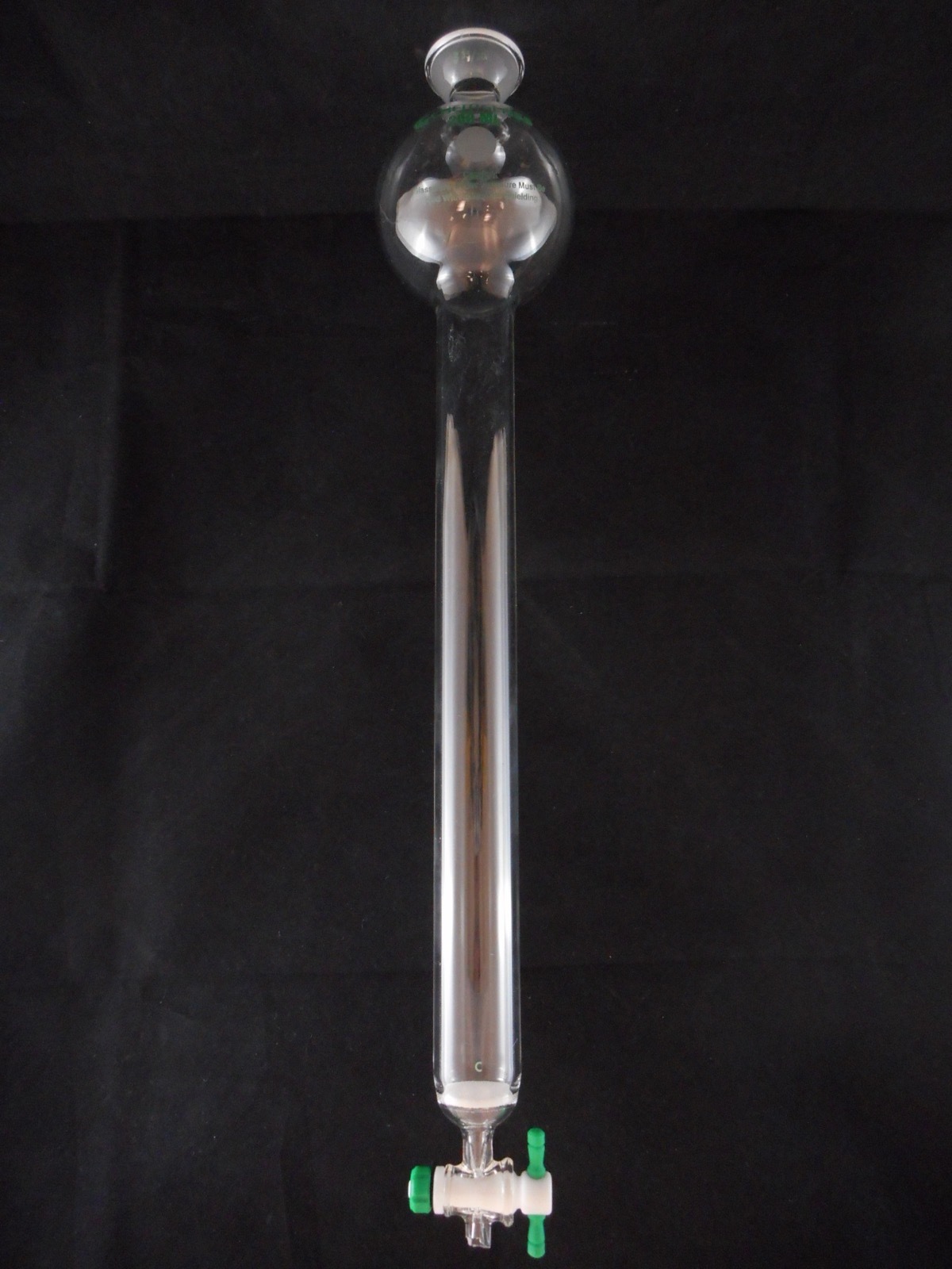 CHEMGLASS Chromatography Column 35/20 Joint Frit 1”ID 12”EL 250mL ...