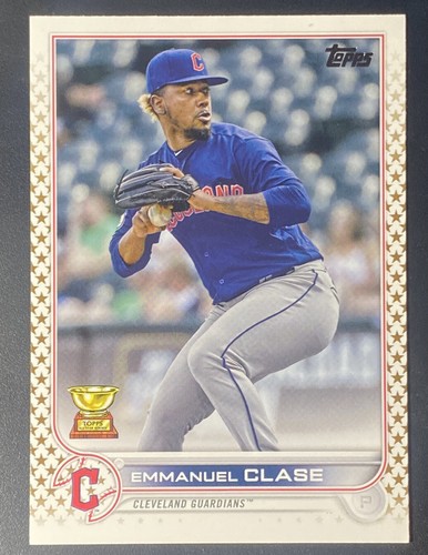 2022 Topps Gold All Star Rookie Emmanuel Clase #190 Cleveland Guardians ...