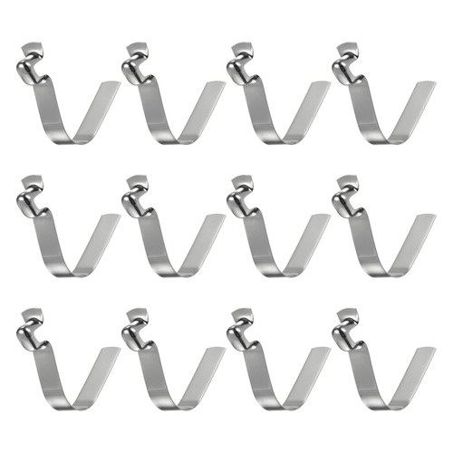 12pcs 54x13mm Single Button V-Shaped Paddle Snap Spring Clips Hollow ...