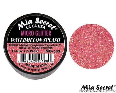 Mia Secret Nail Art Powder From MICRO GLITTER Color Set-Watermelon ...