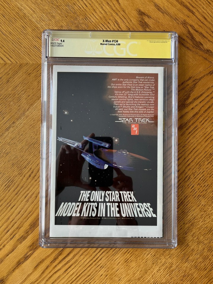 X-Men #134 Signed Chris Claremont & Terry Austin. 1st Dark Phoenix 9.4 ...