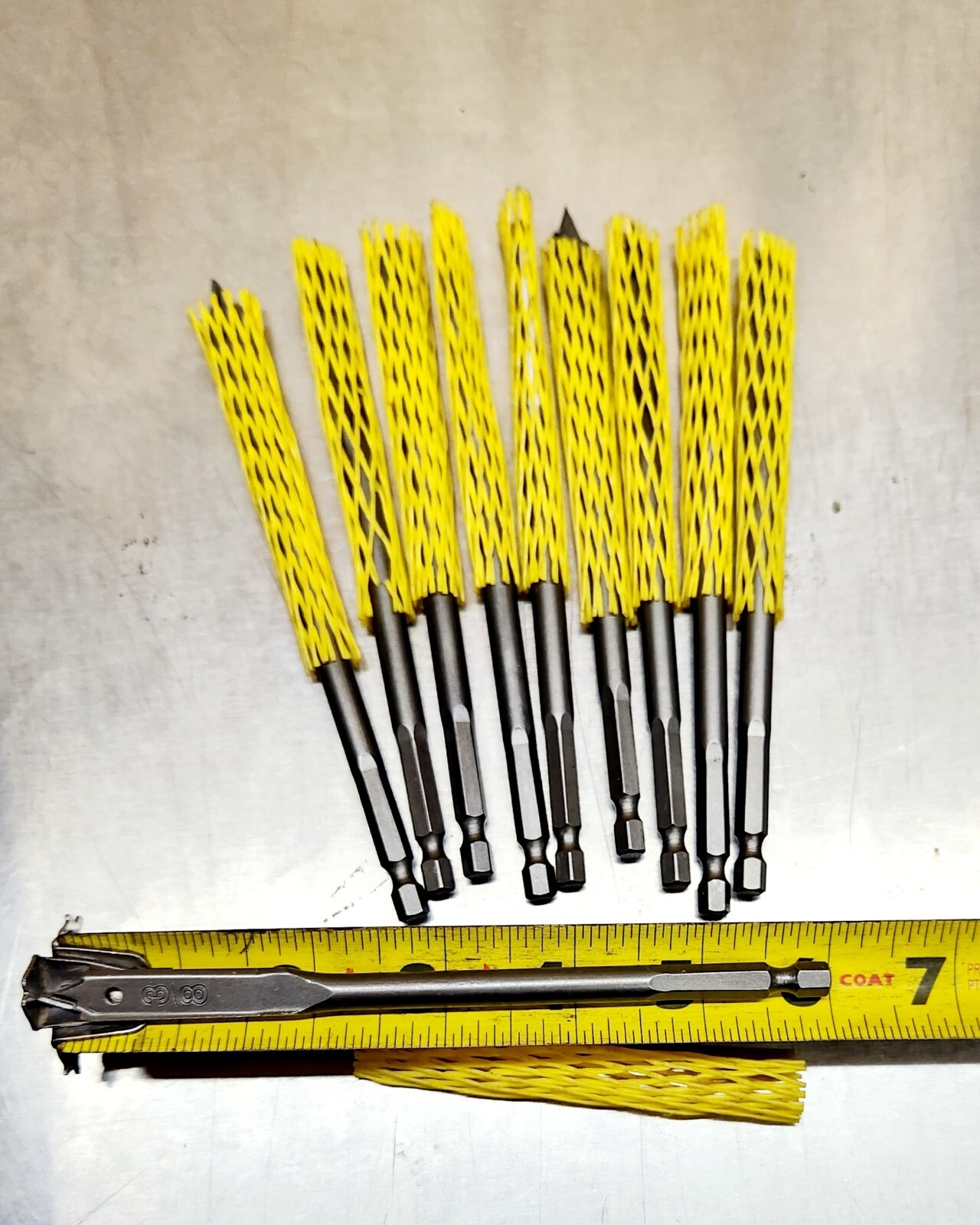 10 DeWalt 3/8" Paddle Bits Quick Change Hex Shank Spade Wood Boring ...