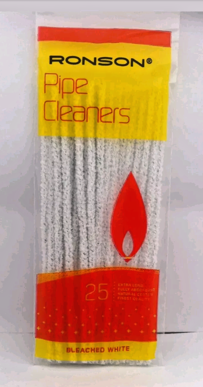 RONSON PIPE EXTRA LONG WHITE PIPE CLEANERS NATUREL COTTON BLEACH WHITE ...