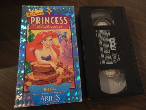 DISNEY PRINCESS COLLECTION VHS ARIEL SONGS & STORIES GIGGLES LITTLE ...