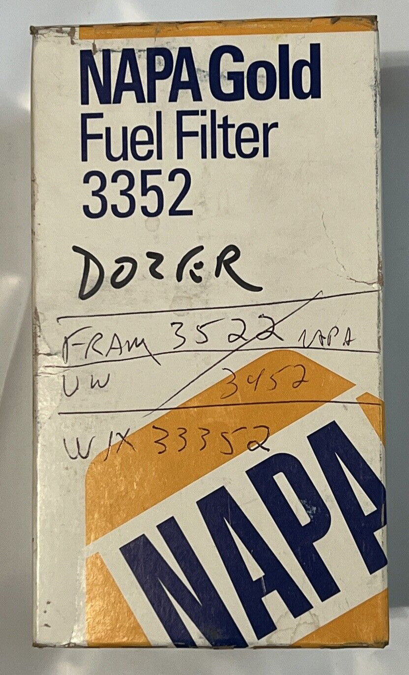 NAPA 3352 - Fuel filter cross reference
