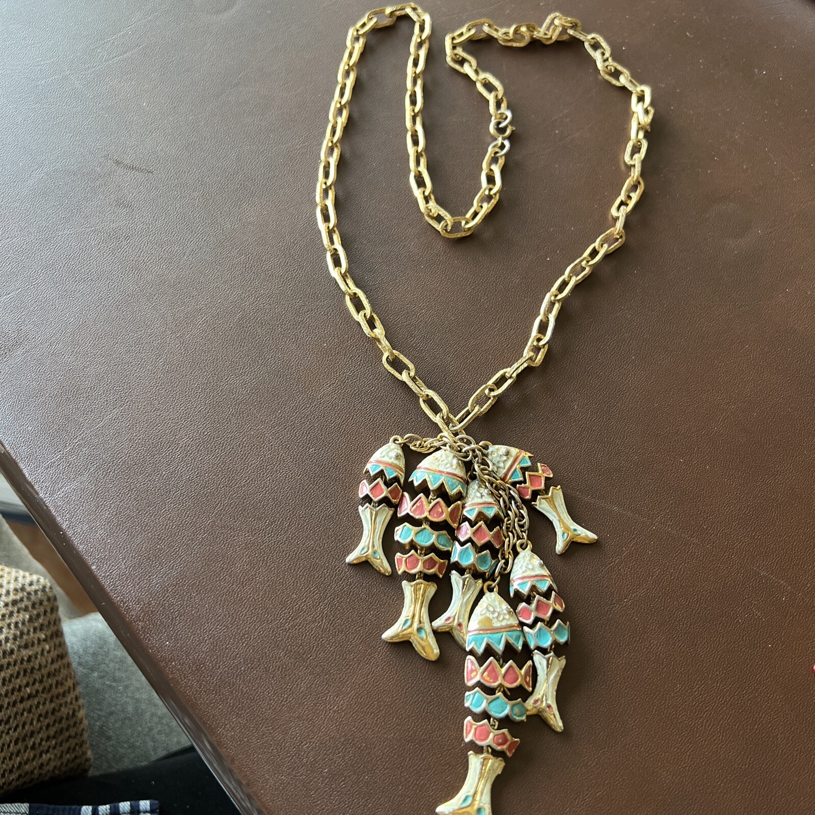 Vintage Articulating 6 Koi Fish Enamel Charms/pendant… - Gem