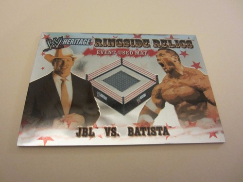 JBL/Batista 2006 Topps Heritage Chrome WWE Ringside Relics #JB Mat ...
