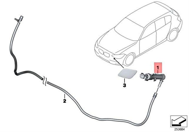 Genuine OEM Headlight Washer Nozzle for BMW 61677430899 for sale online ...