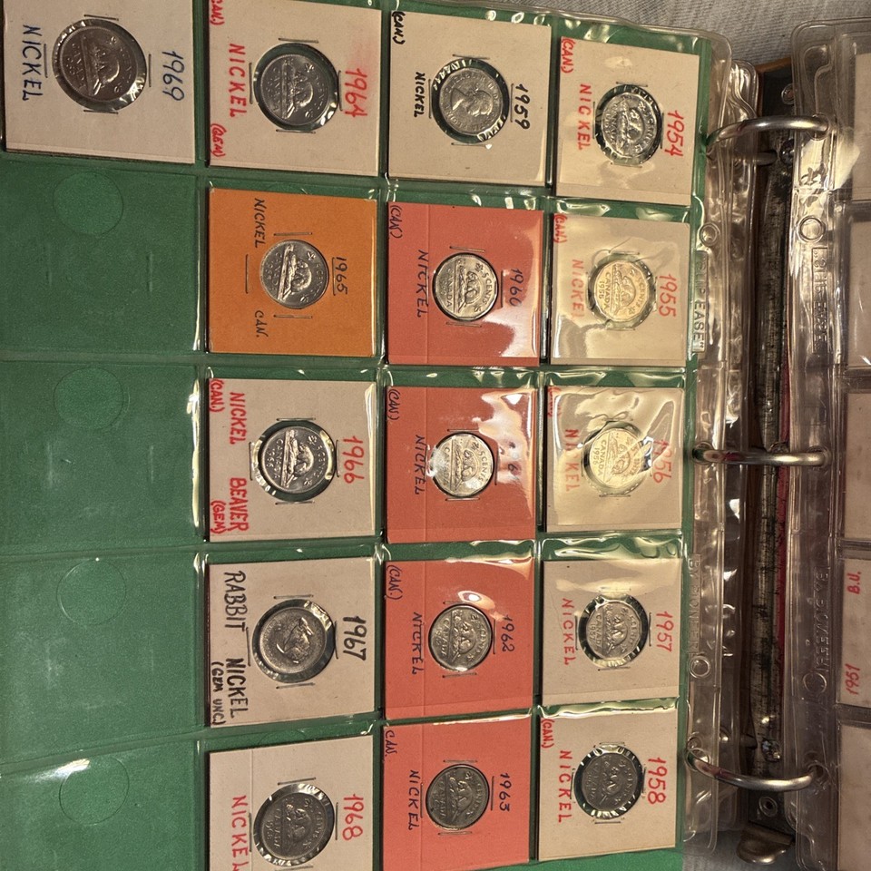 Full Vintage Rare Canadian 5 Cent Coin Collection 1923-1969 | eBay
