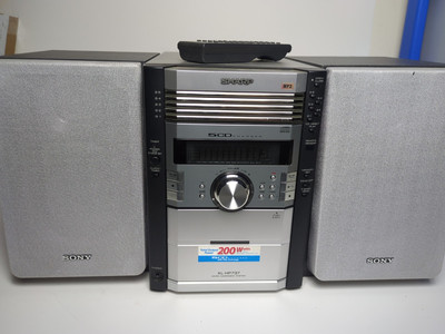Sharp XL-HP737 5 CD AM/FM Stereo Micro Component System W/Remote Read ...