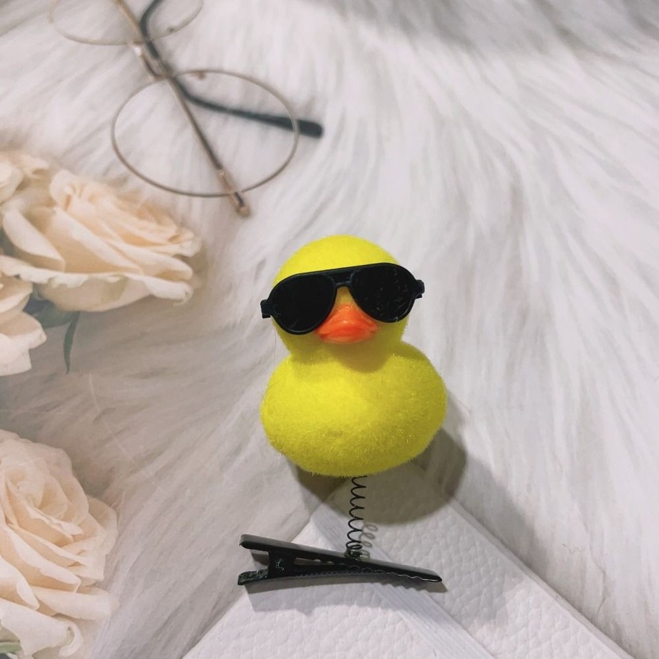 10pcs Cartoon Hairpin Little Yellow Duck Headwear Duckbill Clip Hair ...