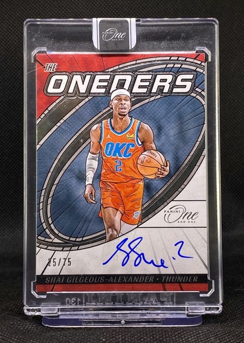 2023-24 Panini One And One Shai Gilgeous-Alexander ONEDERS Autograph ...