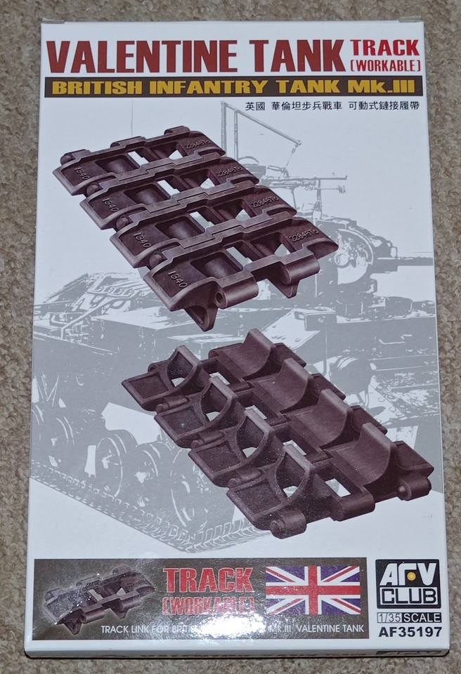 WW2 BRITISH Valentine Mk II, 1:35 AFV CLUB (35185) + AFV CLUB TRACKS ...