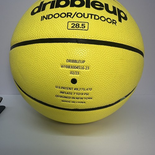 Dribble Up Junior Size 28.5" Yellow Basketball Indoor Or Outdoor With ...