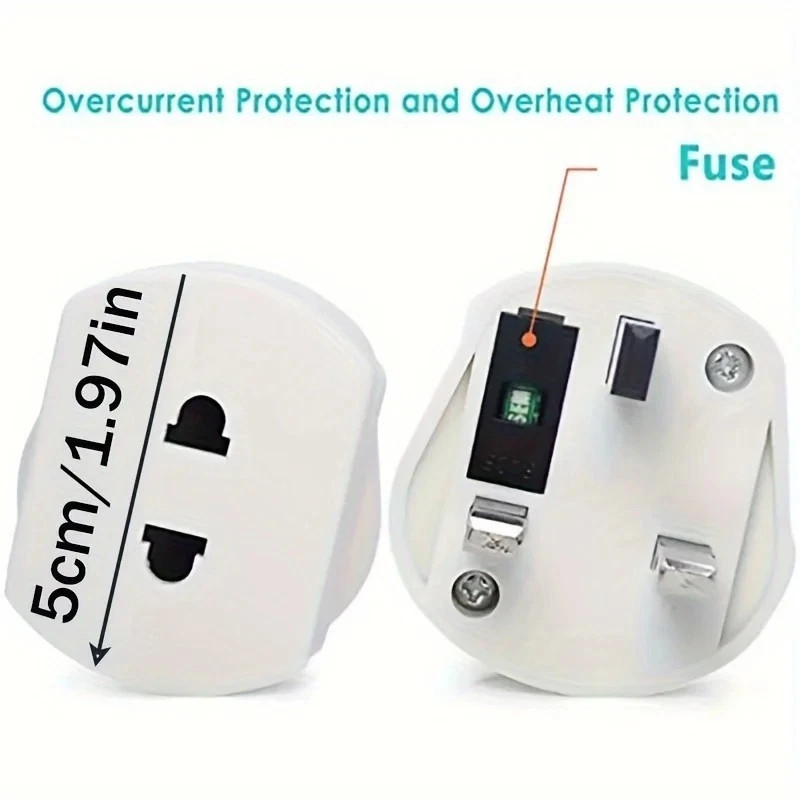 Shaver Plug Adaptor Shaving Toothbrush Adapter Epilators Bathroom UK 2 ...