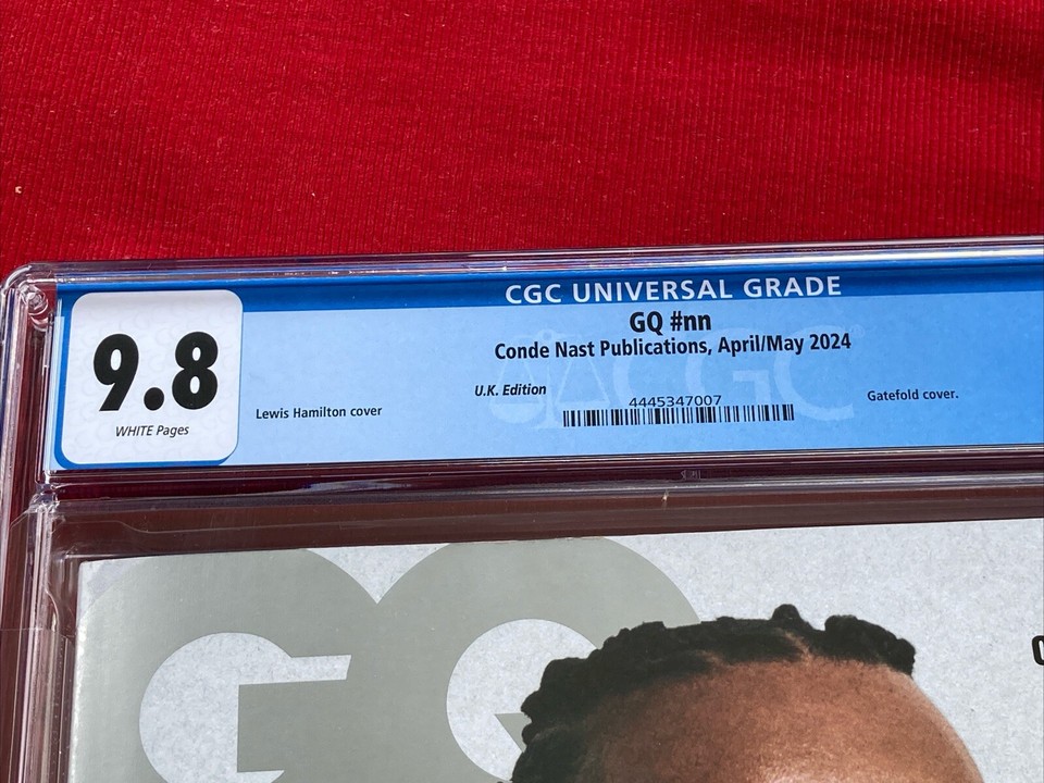 2024 GQ Magazine FI Legend Lewis Hamilton - CGC 9.8 POP 1 Highest Grade ...