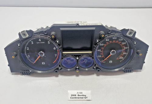 03-12 OEM Bentley Continental GT GTC Speedometer Instrument Cluster ...