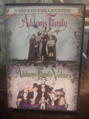The ADDAMS Family / ADDAMS Family Values 2 Disc DVD Movie Collection w ...