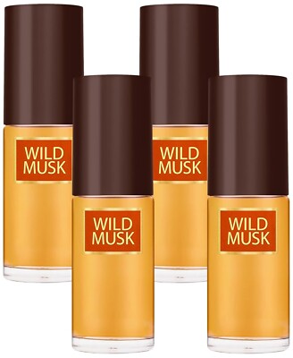 *PACK OF 4* WILD MUSK by COTY for Women 1.0 oz 30 ml Concentrated ...