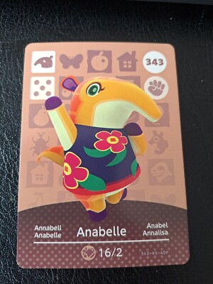 Animal Crossing Series 4 Genuine Amiibo Card #343 Anabelle | eBay