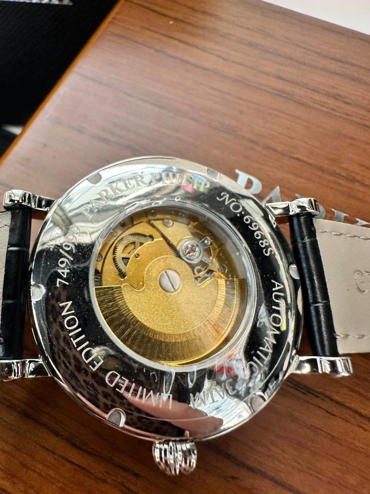 Parker Philip Automatic Diamond Limited Edition 999 Watch (Silver) | eBay