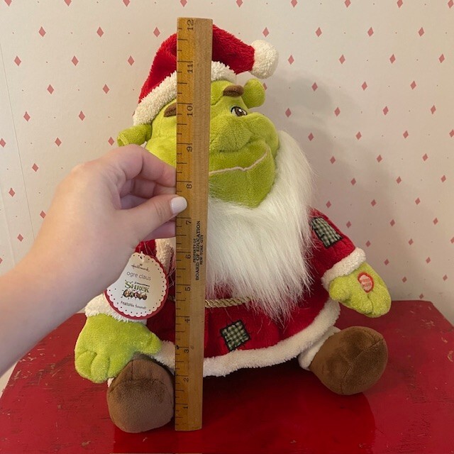 New w/ Tags Hallmark Shrek the Halls Ogre Claus Santa 2008 Plush Tested ...