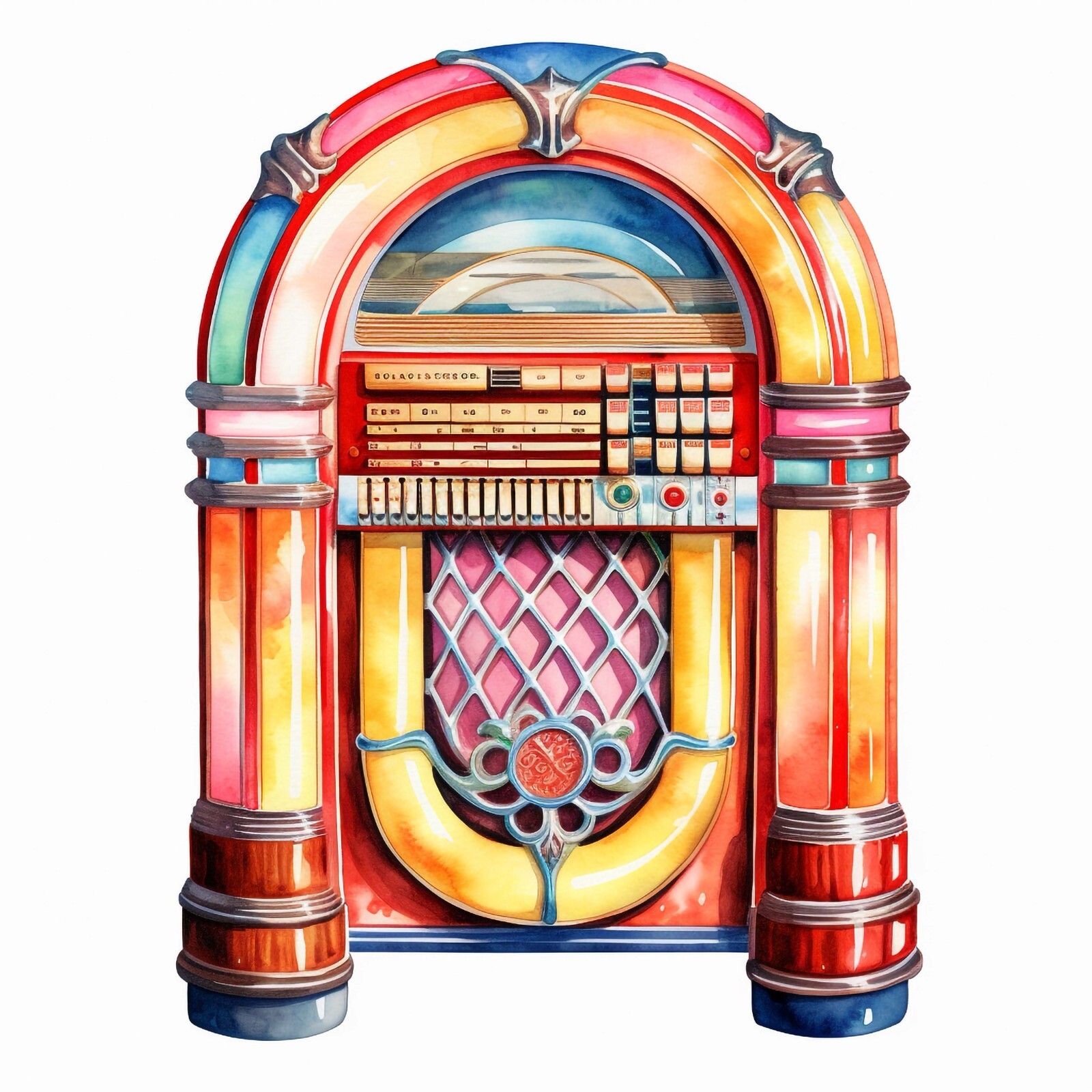 Autoaufkleber Sticker Retro Jukebox Aufkleber Wetterfester Outdoor ...