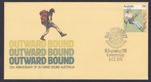 1981 25th ANNIVERSARY OUTWARD BOUND AUSTRALIA DECIMAL STAMP SOUVINER ...