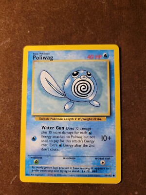Pokémon TCG Poliwag Base Set 59/102 Regular Unlimited Common | eBay