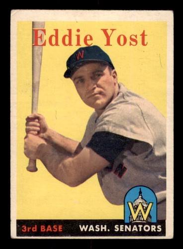 1958 Topps Baseball #173 Eddie Yost VG/EX *e1 | eBay