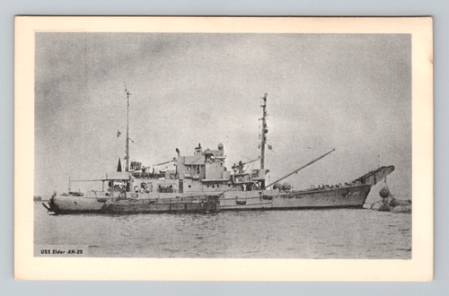 US Navy Sub Net Laying Ship USS Elder AN-20 USN WWII Military Reprint ...