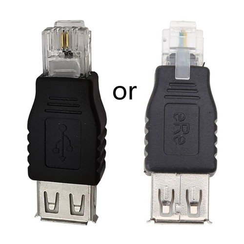 USB 2.0 to Rj11, USB A Female to Telephone Network 6P2C RJ11 Male Plug ...