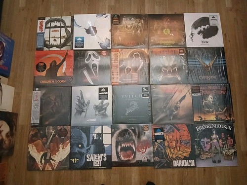 20 Horror Movie Soundtrack vinyl lot (23 If Include Scream2 & Basket ...