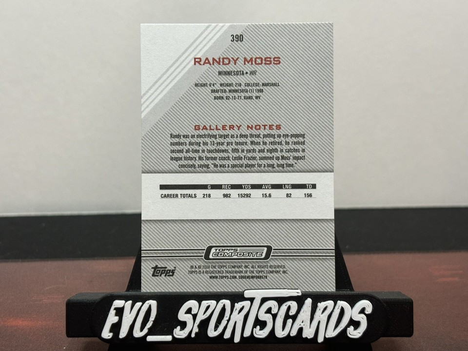 2023 Topps Composite - #390 Randy Moss - Topps Gallery Vikings | eBay