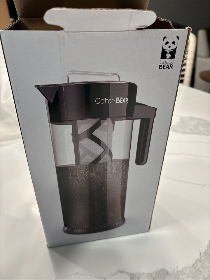 COFFEE BEAR – Cold Brew Coffee Maker and Iced Tea Brewer, Large 1.3L ...